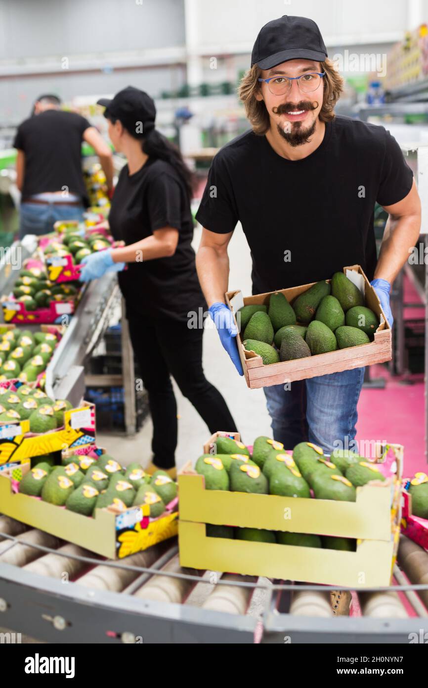 Stacking fruit boxes hi-res stock photography and images - Alamy