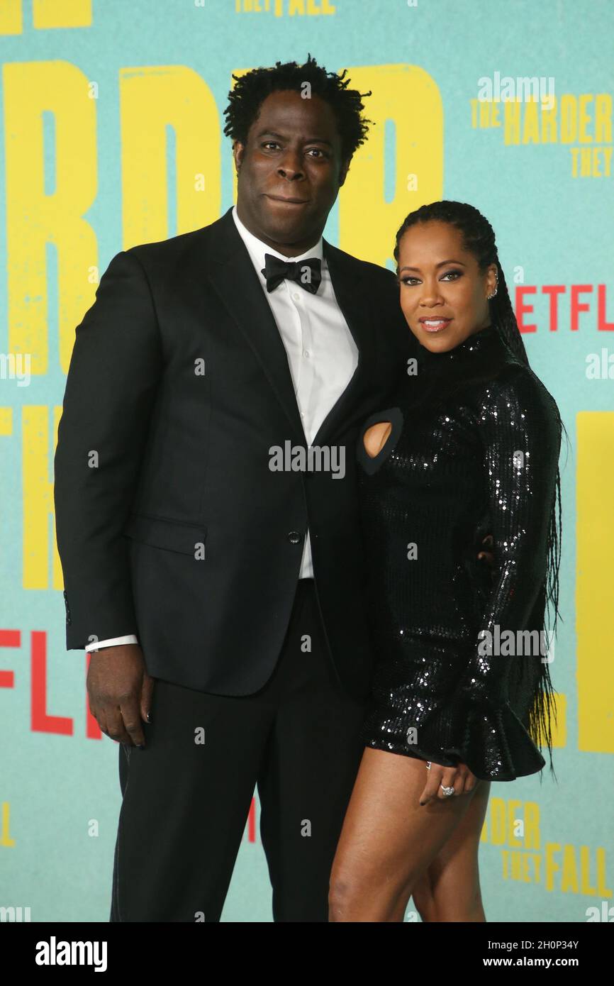 Los Angeles, Ca. 13th Oct, 2021. Jeymes Samuel and Regina King at the ...