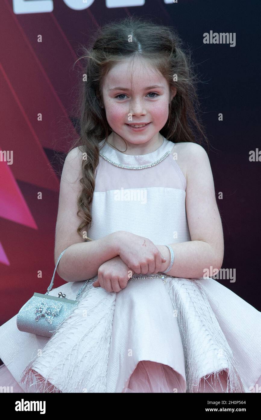 London, England on October 13, 2021. Ellie Blake attending The Lost Daughter Premiere as part of ...