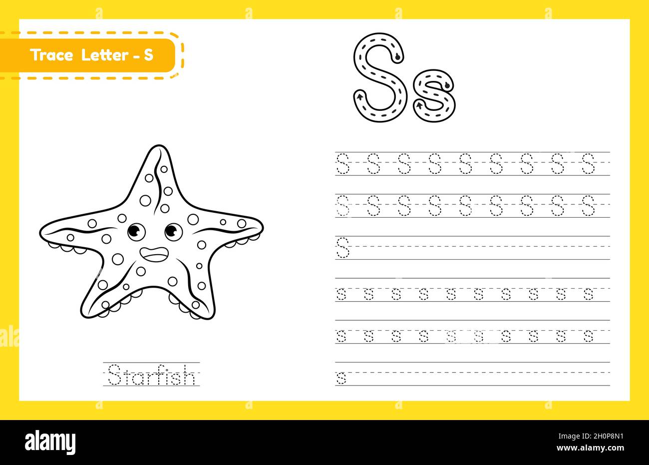 Trace letter S uppercase and lowercase. Alphabet tracing practice ...