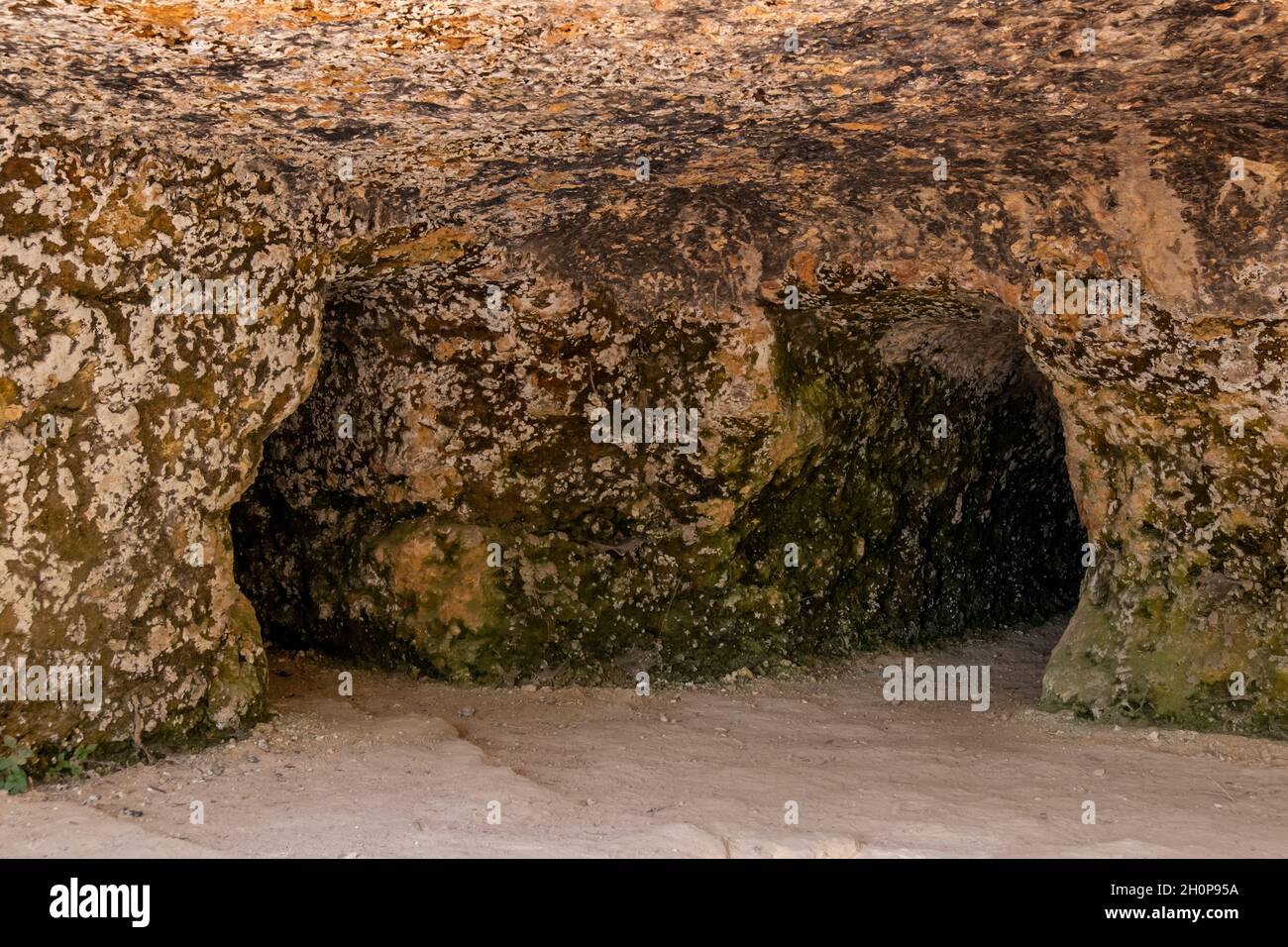 Ancient Rock cut tombs from the Second Temple period (Between 516 BCE ...