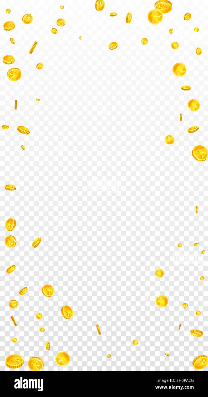 Chinese yuan coins falling. Awesome scattered CNY coins. China money ...