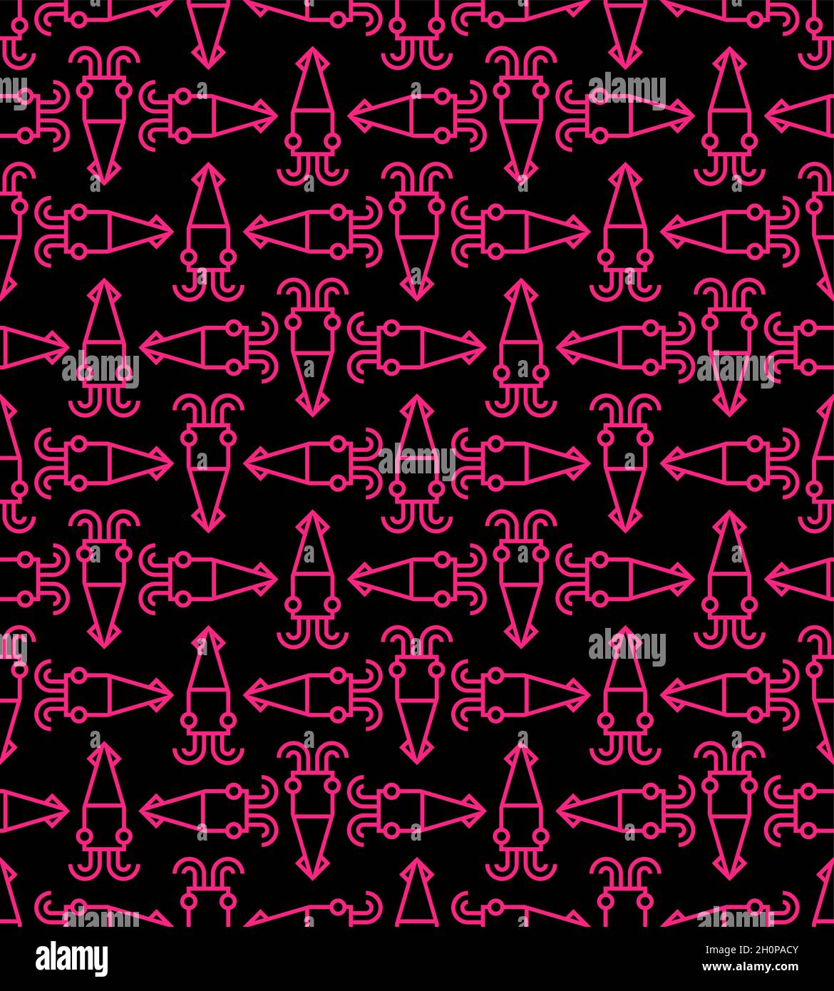 Squid pattern seamless. background squids. vector texture Stock Vector ...
