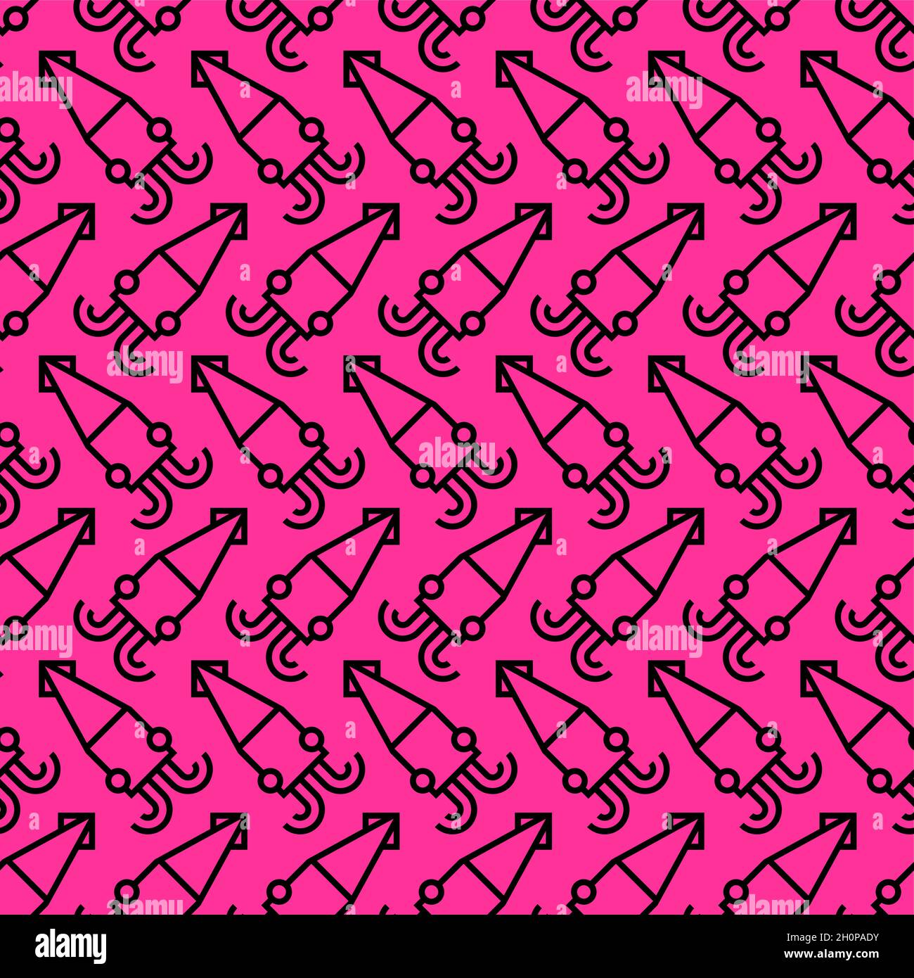 Squid pattern seamless. background squids. vector texture Stock Vector ...