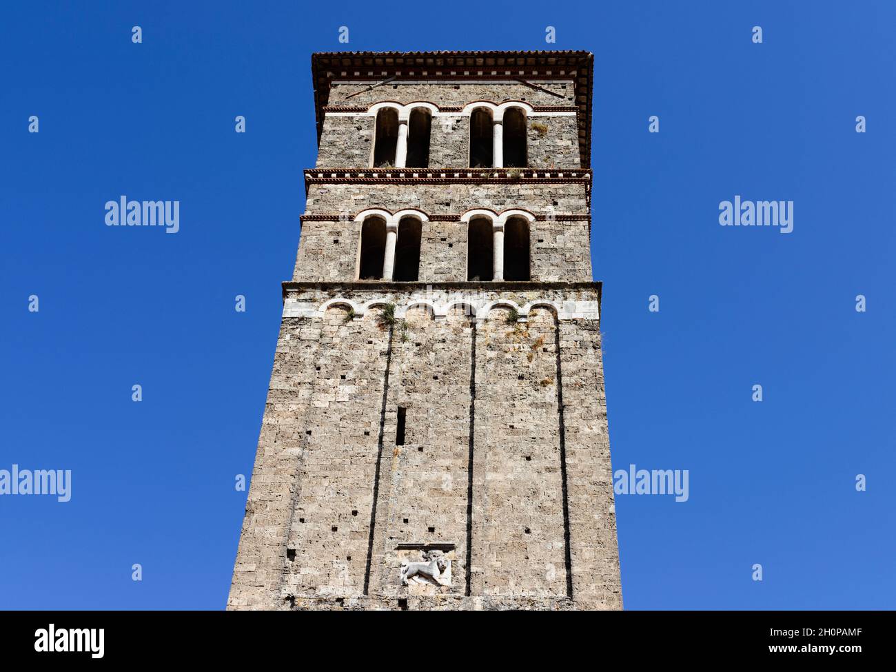 Romanesque bell tower of Santa Maria Assunta Cathedral Stock Photo - Alamy
