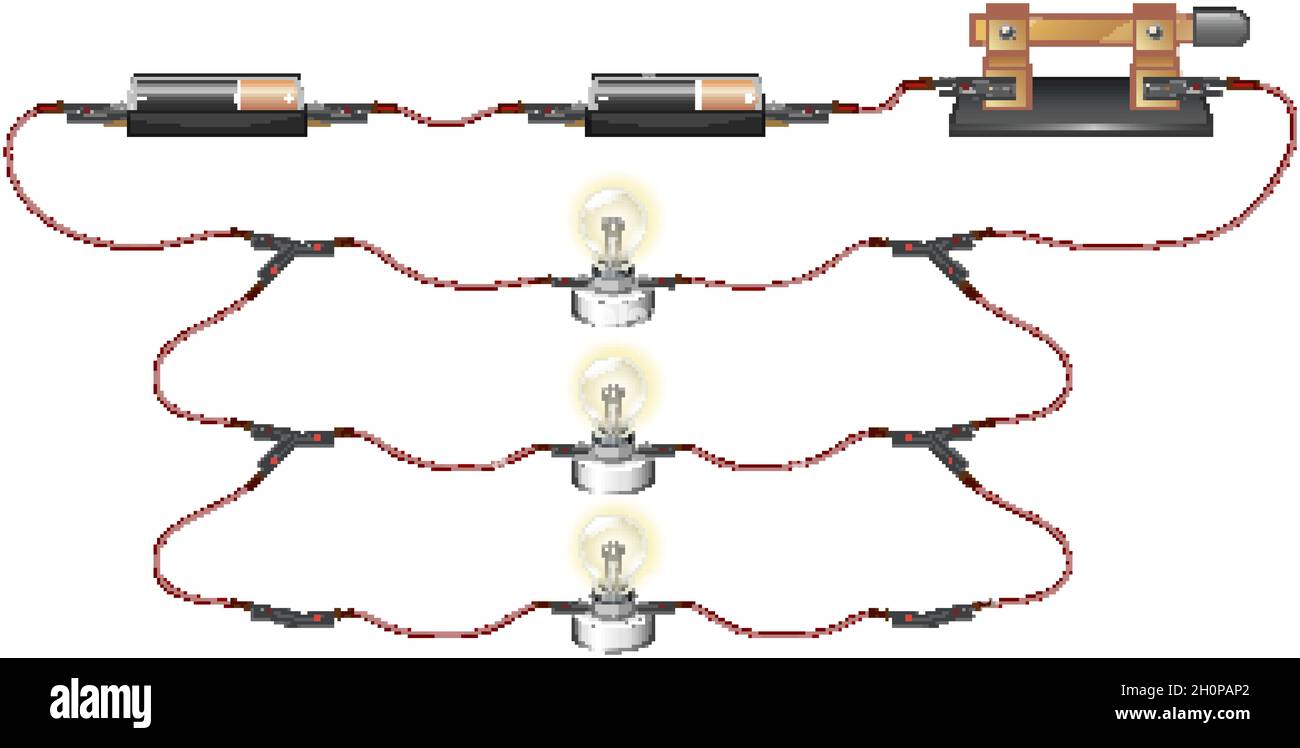 Science experiment of circuits illustration Stock Vector Image & Art ...