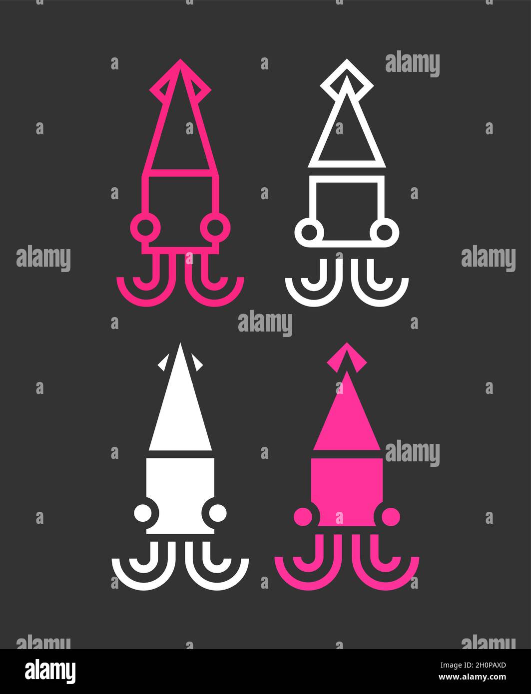 Squid logo Concept version. Sign squids icon Stock Vector Image & Art ...