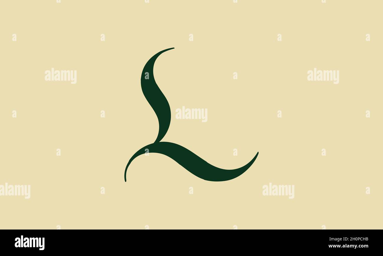 Cursive Letter L Initial Logo Concept, Vector Template. Vector design ...