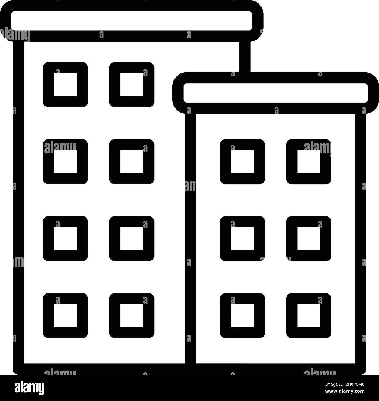 Block Of Flats Clipart