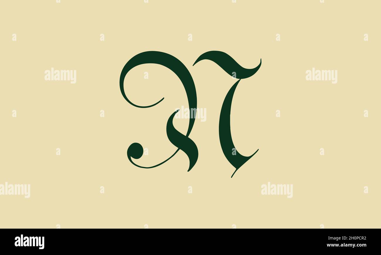 The Letter N In Cursive