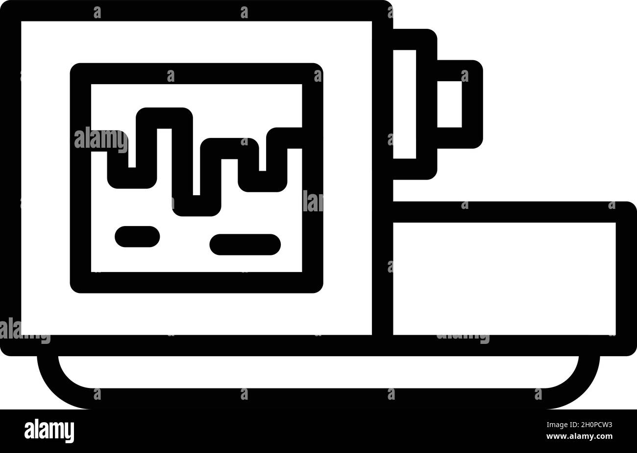 Router Cnc Machine Icon Outline Vector Work Lathe Industry Laser Stock Vector Image And Art Alamy