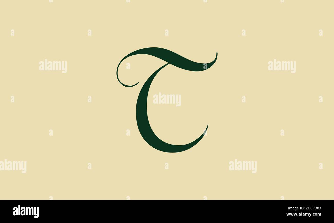 The Letter T In Cursive