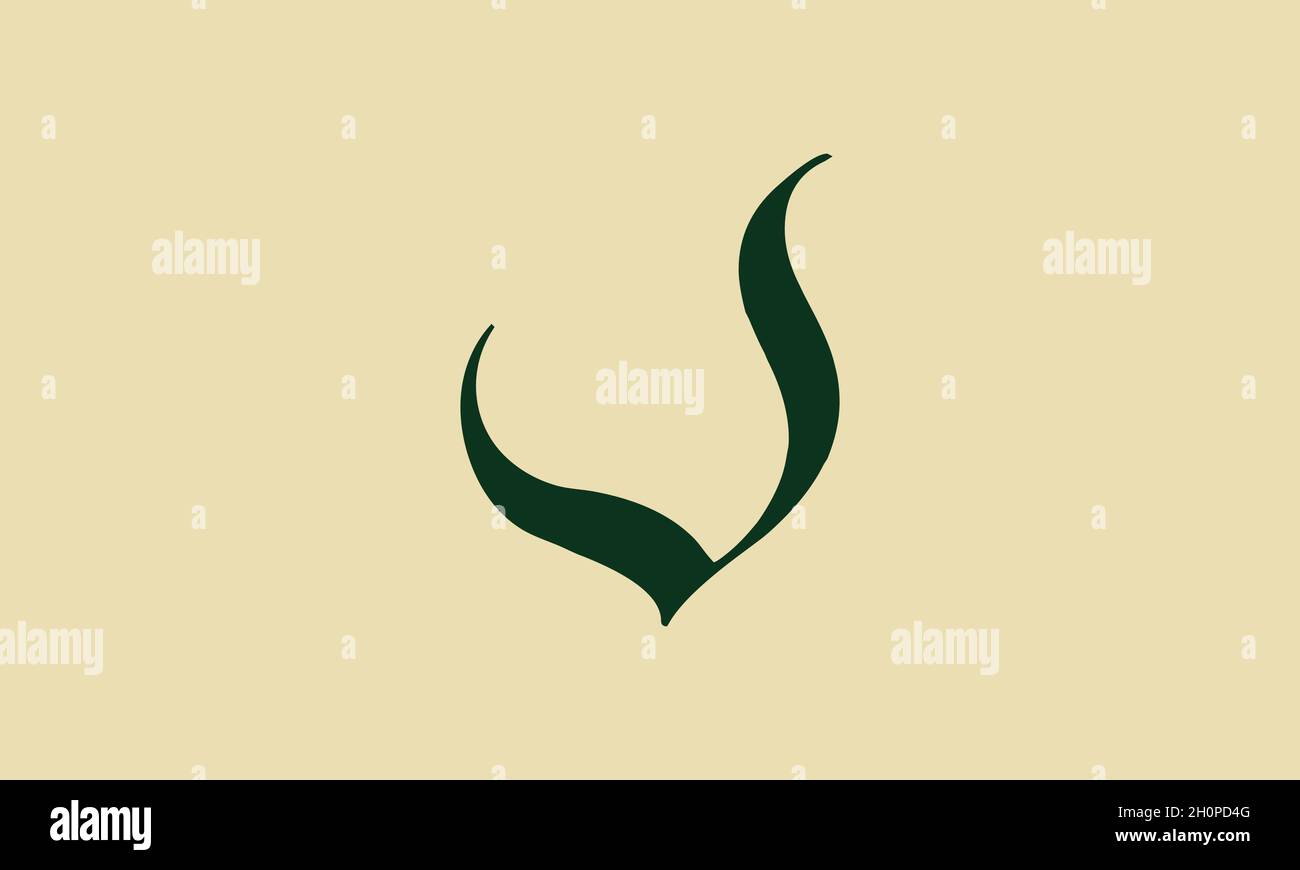 The Letter V In Cursive