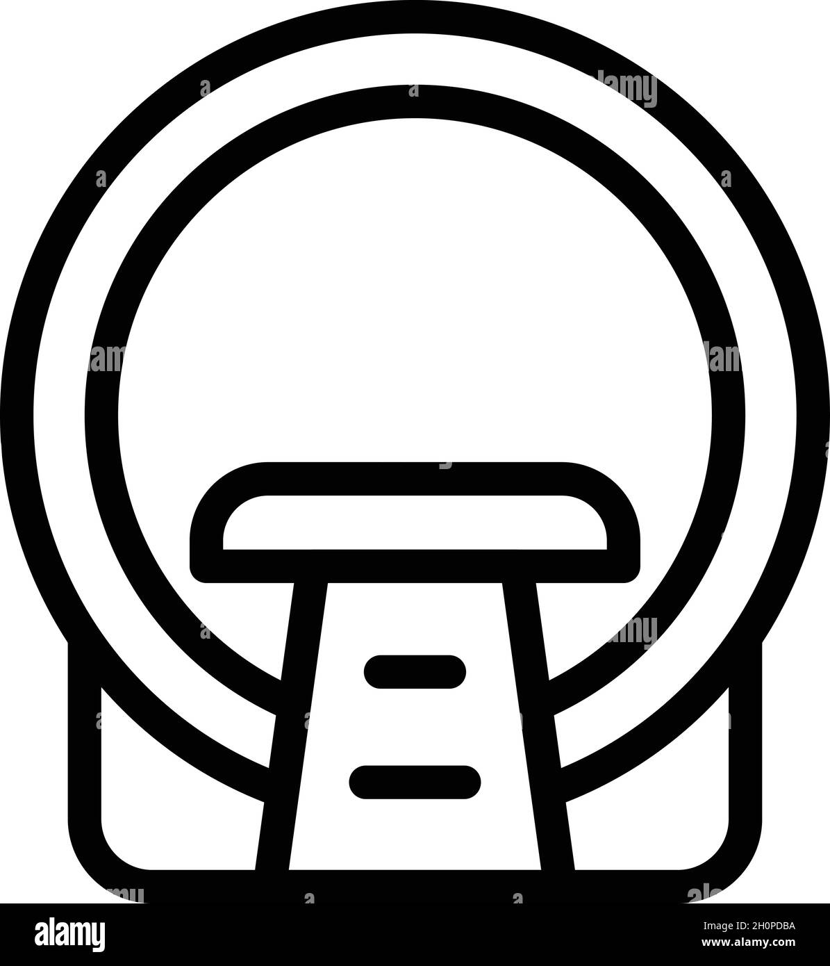 Ct scan icon outline vector. Magnetic resonance. Medical mri Stock ...