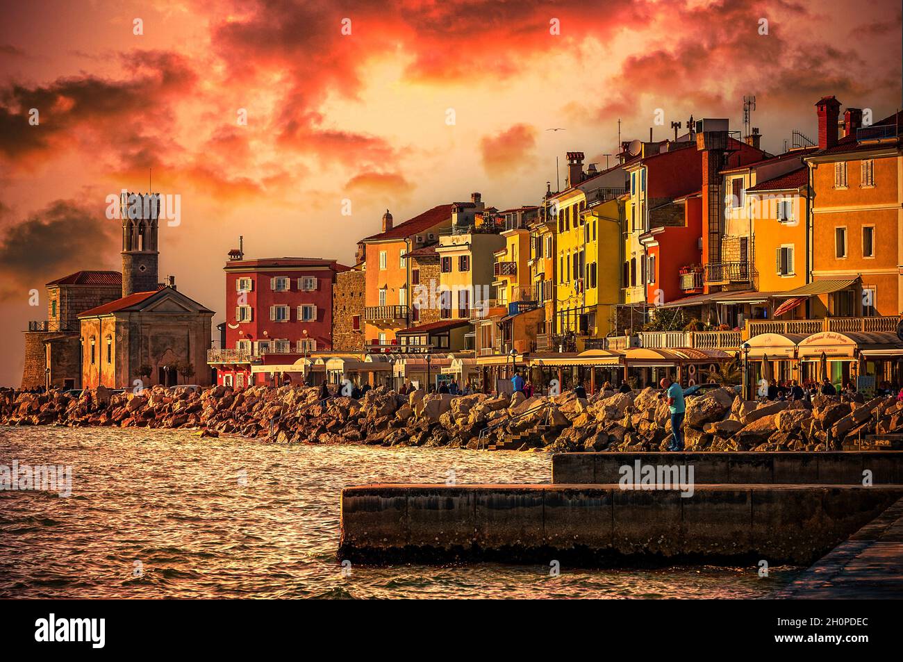 Slovenia Coast and Kras Piran -Sea Stock Photo - Alamy