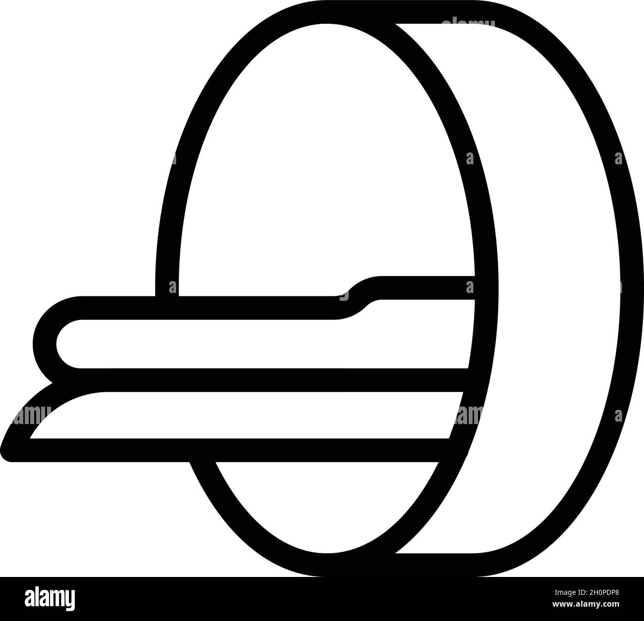 Body mri icon outline vector. Magnetic resonance. Medical imaging Stock ...