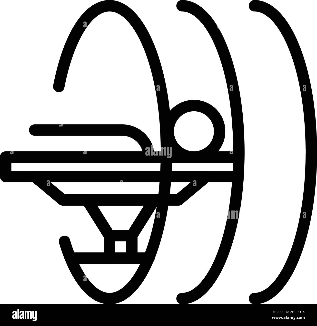 Medicare mri icon outline vector. Magnetic scan. Medical imaging Stock ...