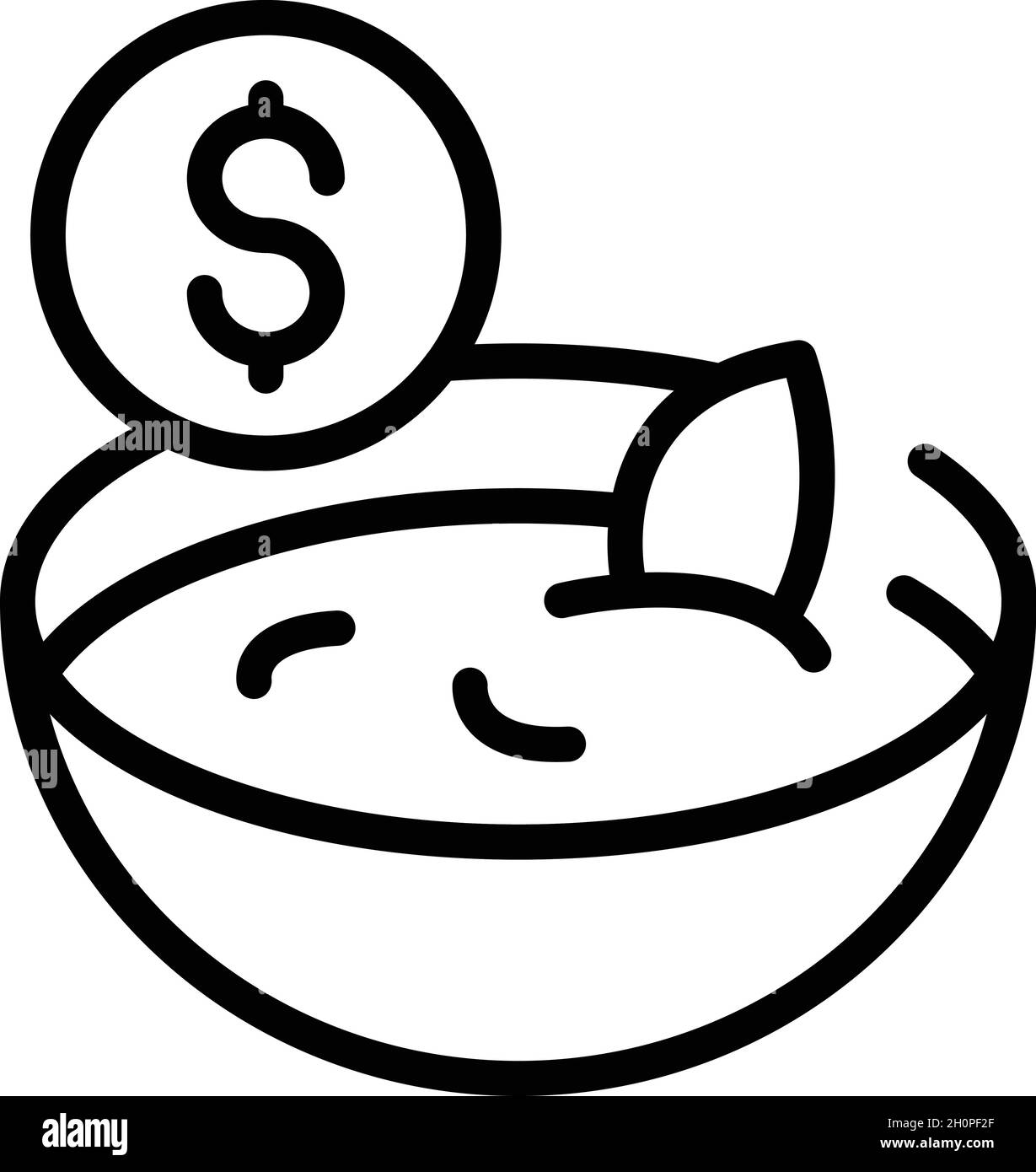 Fast food order icon outline vector. Home payment. Online service Stock ...