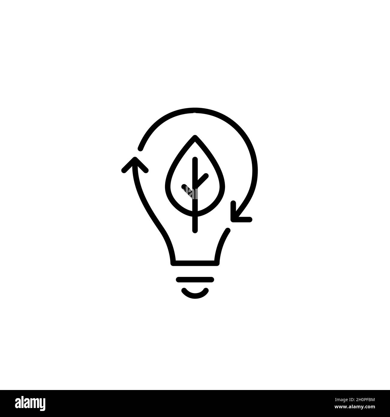 Renewable energy, eco-friendly sustainable power source. Light bulb ...