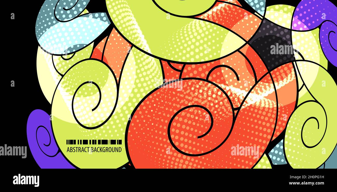 Abstract colorful background vector template with blended multiple ...