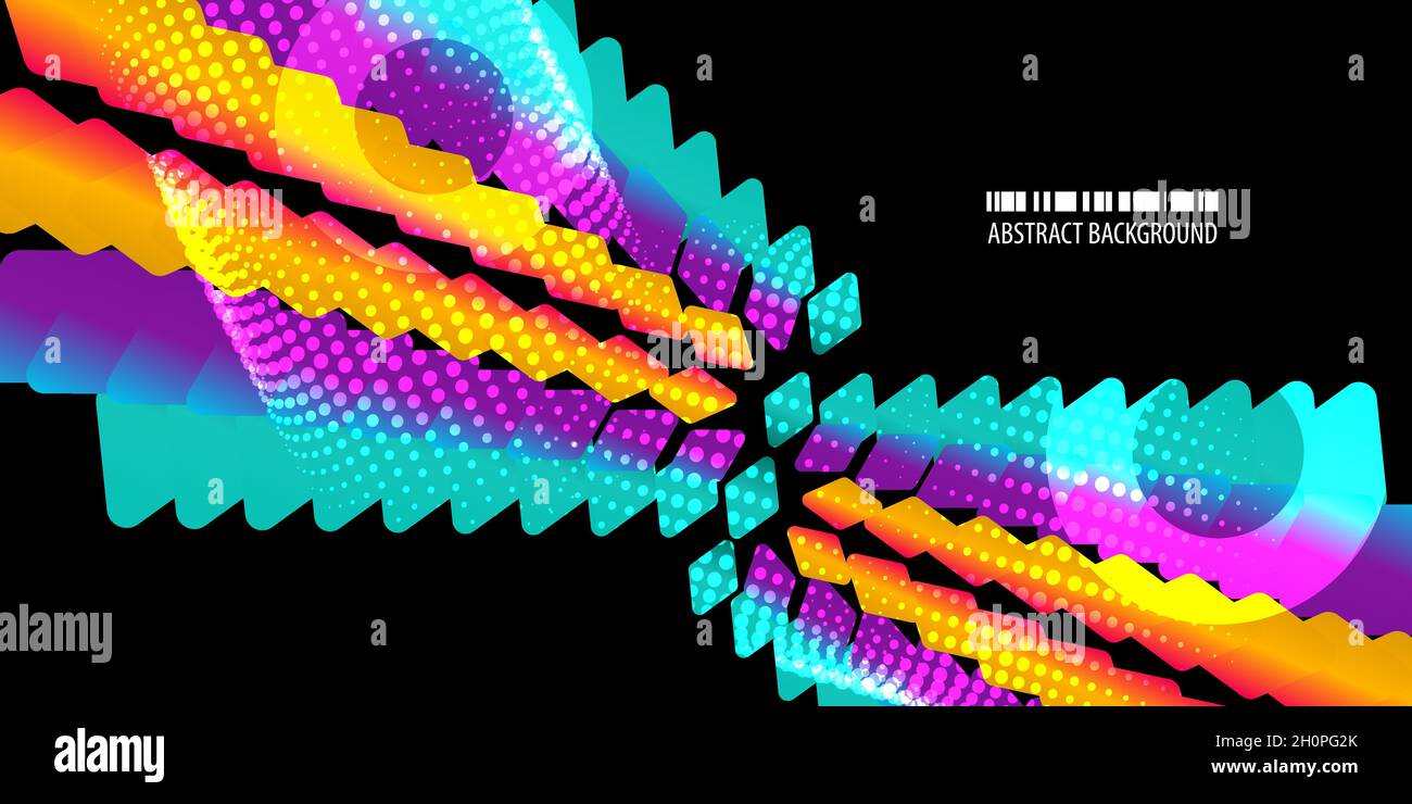 Abstract colorful background vector template with blended multiple ...