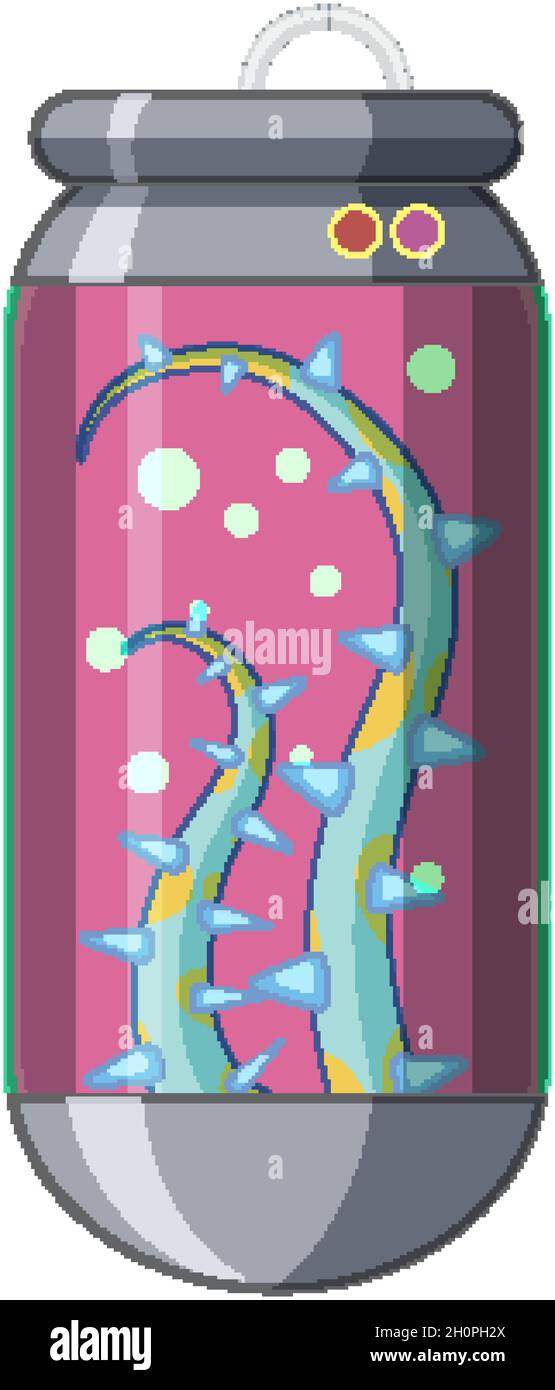 Alien capsule outer space objects on white background illustration ...