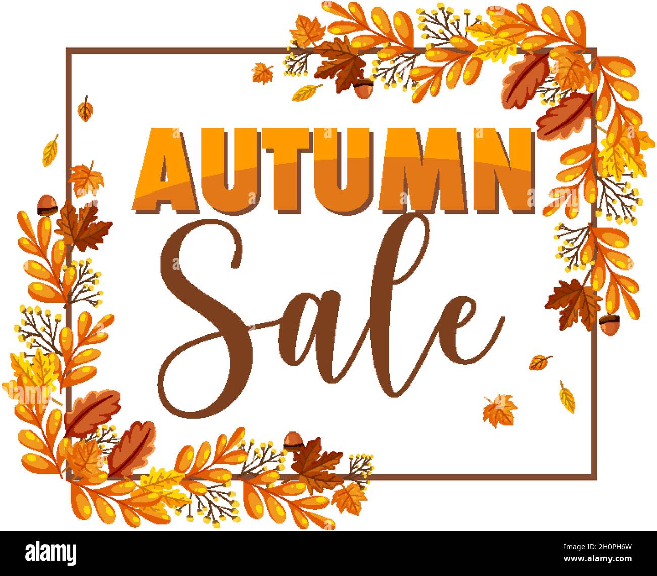 Autumn sale template eps Cut Out Stock Images & Pictures - Alamy