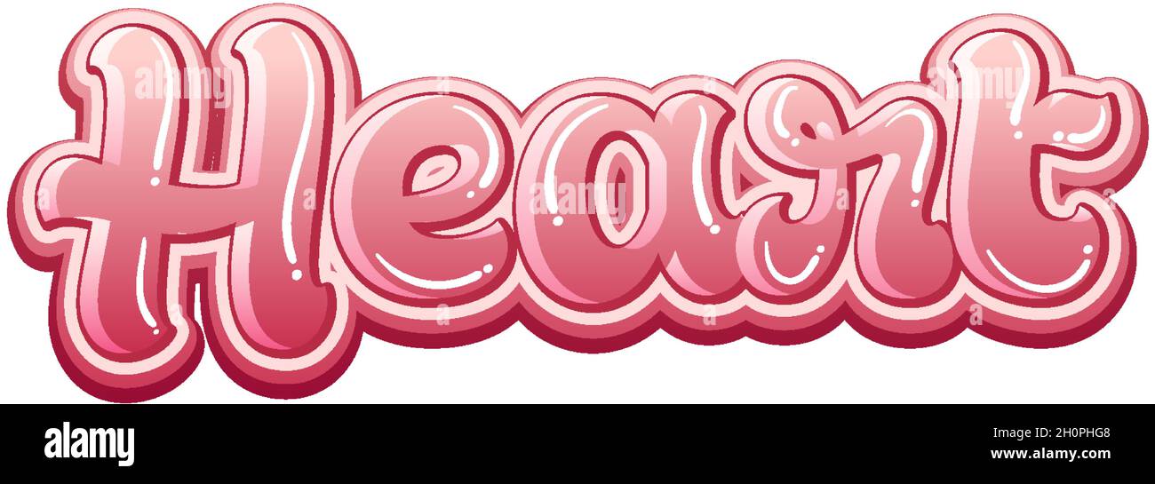 Isolated heart icon on white background illustration Stock Vector Image ...