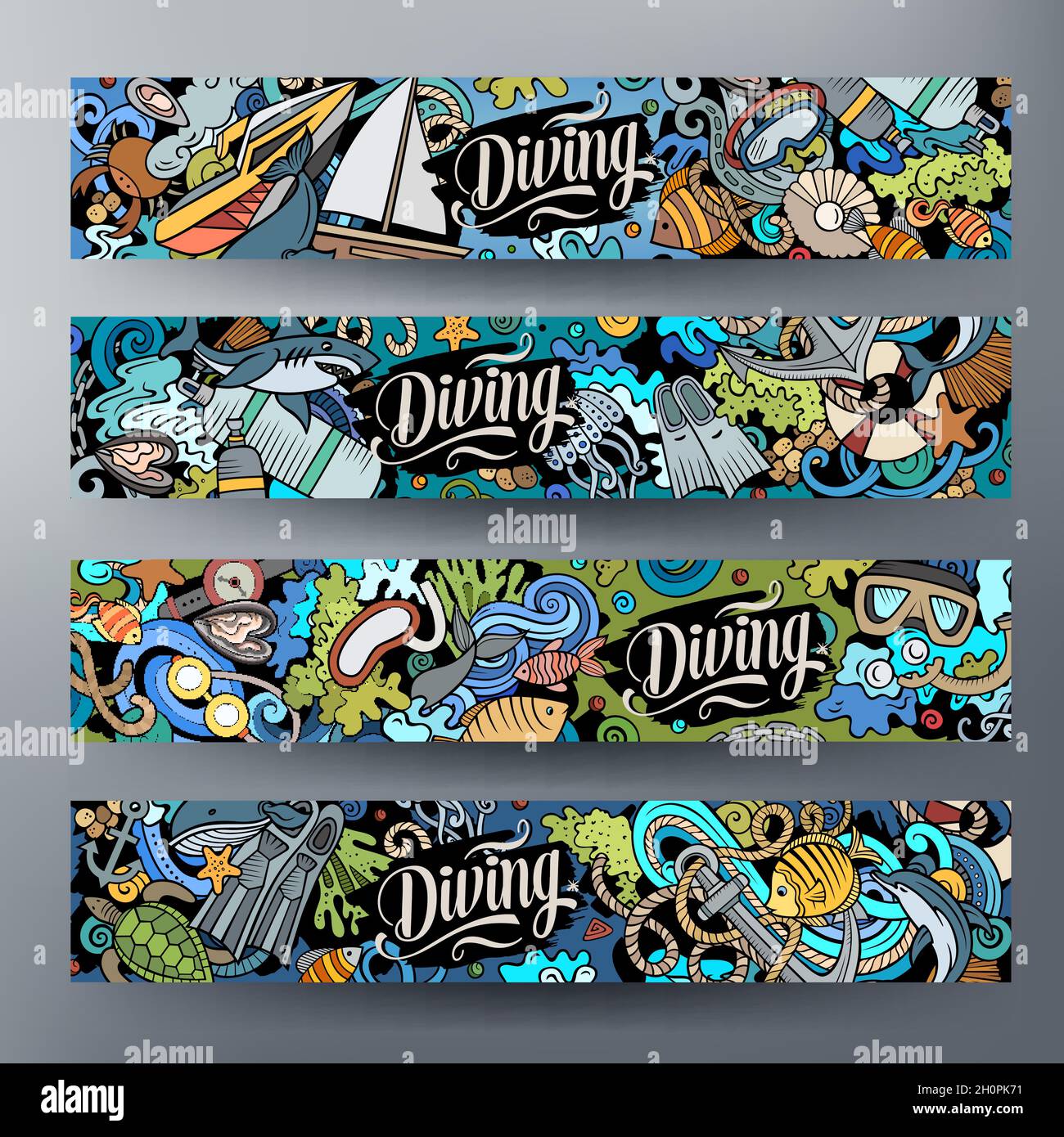 Scuba dives Stock Vector Images - Alamy