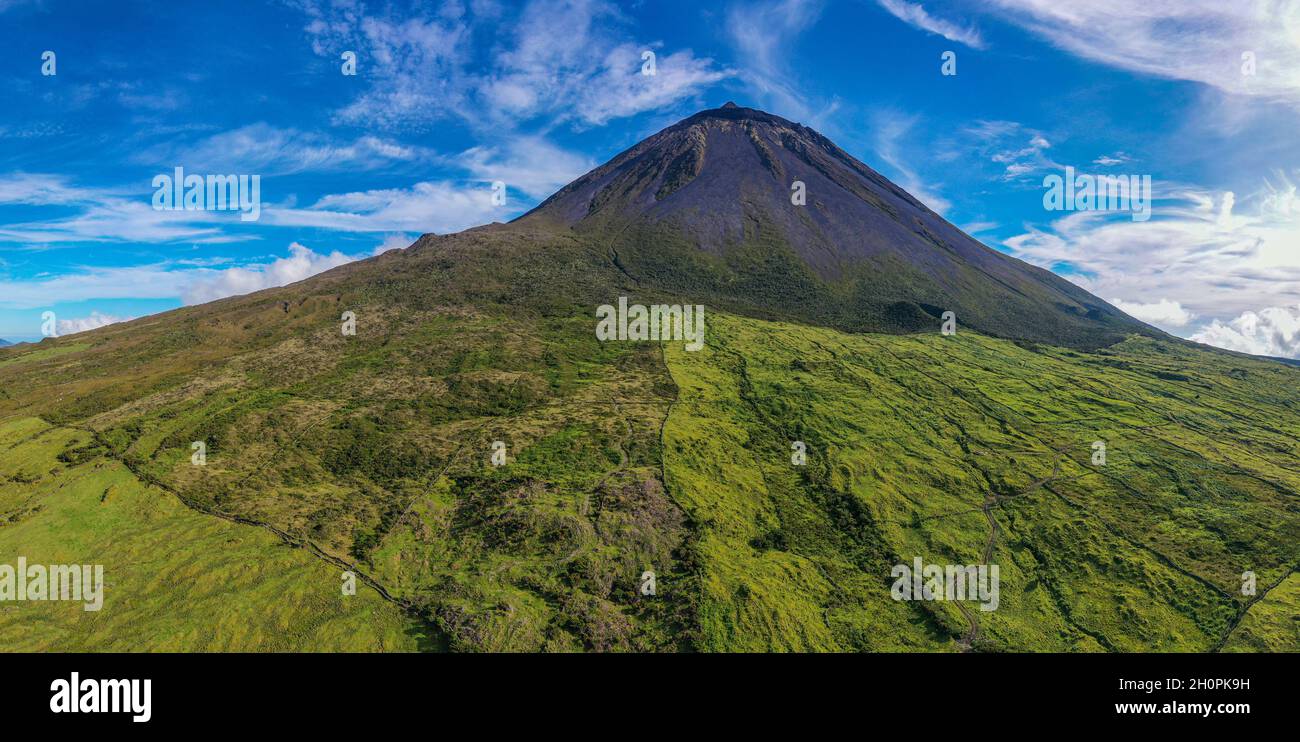 Pico island azores volcano aerial hi-res stock photography and images ...