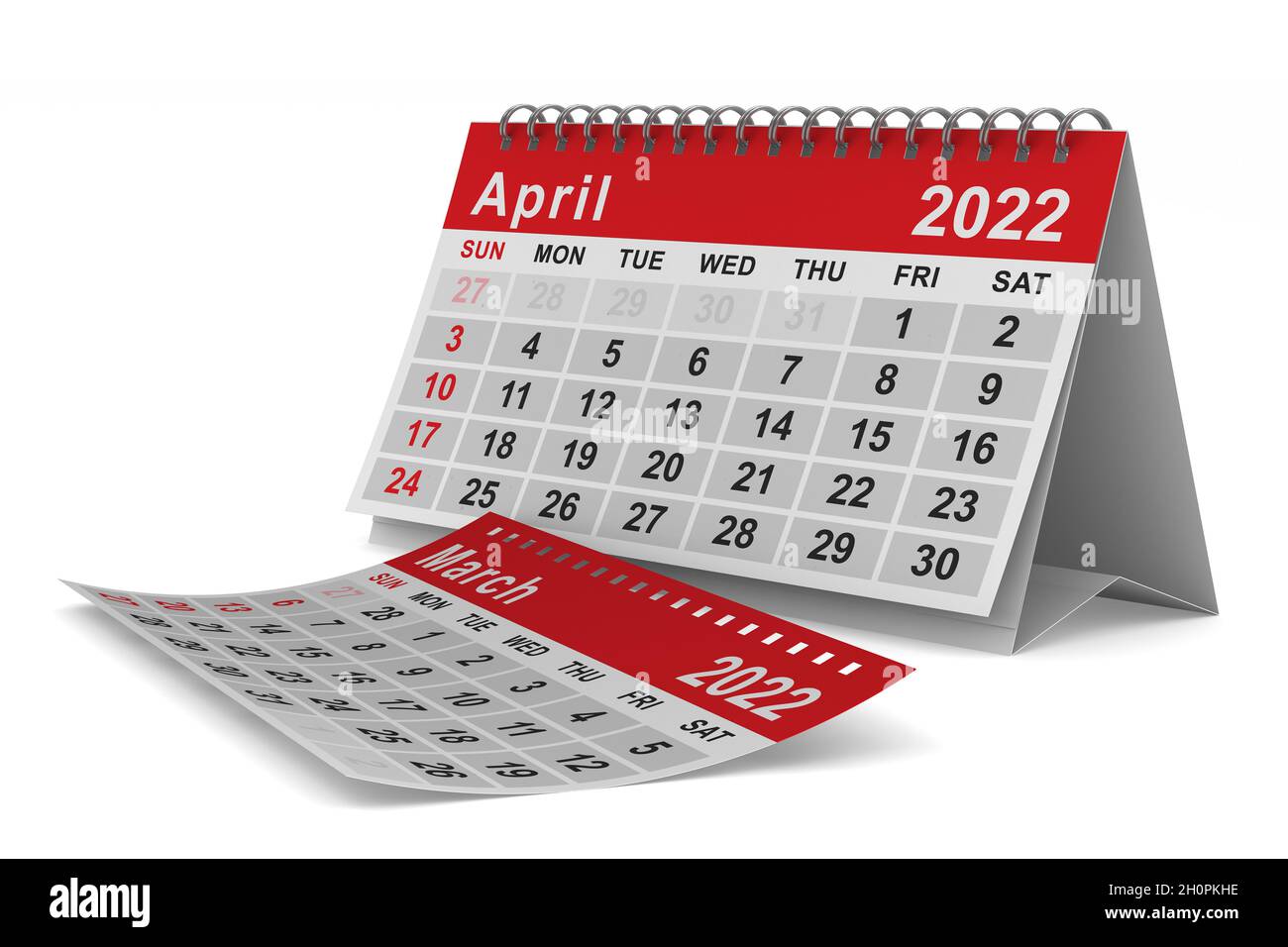 Calendario Abril 2022