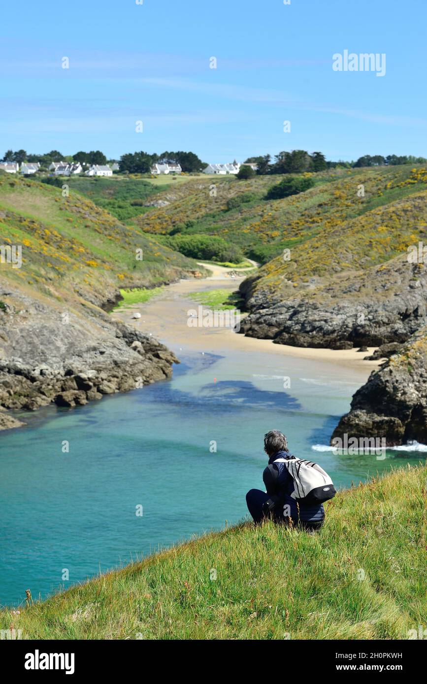 “Belle Ile en Mer" island (off the coasts of Brittany, north western ...
