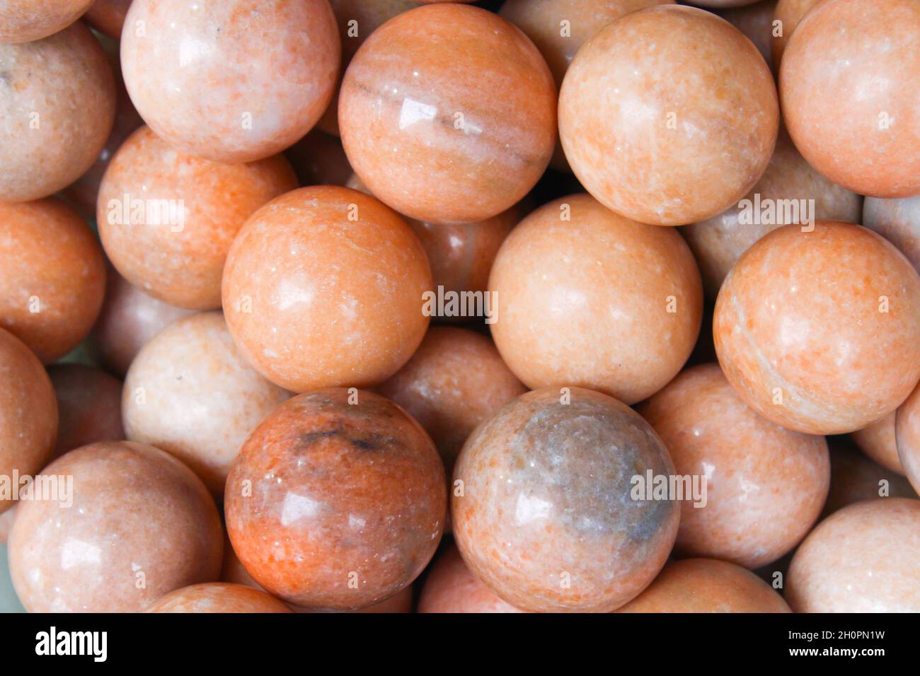 Set a large stone balls. Photo closeup. Natural materials Stock Photo ...