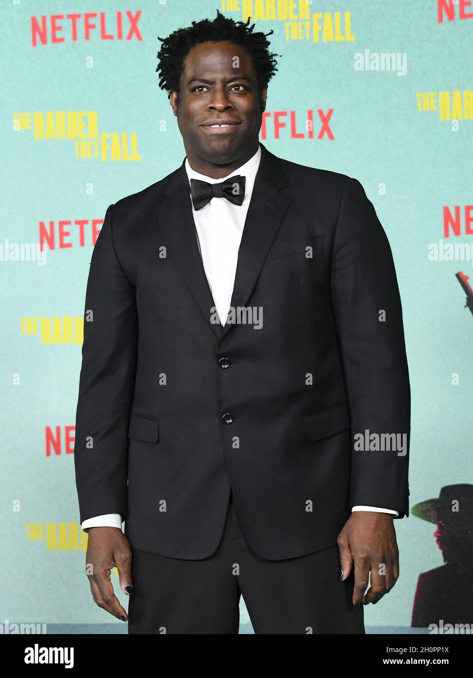 Los Angeles, USA. 13th Oct, 2021. Jeymes Samuel arrives at THE HARDER ...