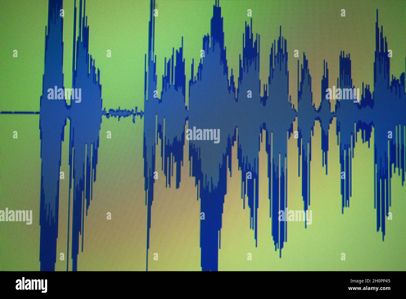 Voiceover studio voice actor dialogue recording audio sound wave on ...