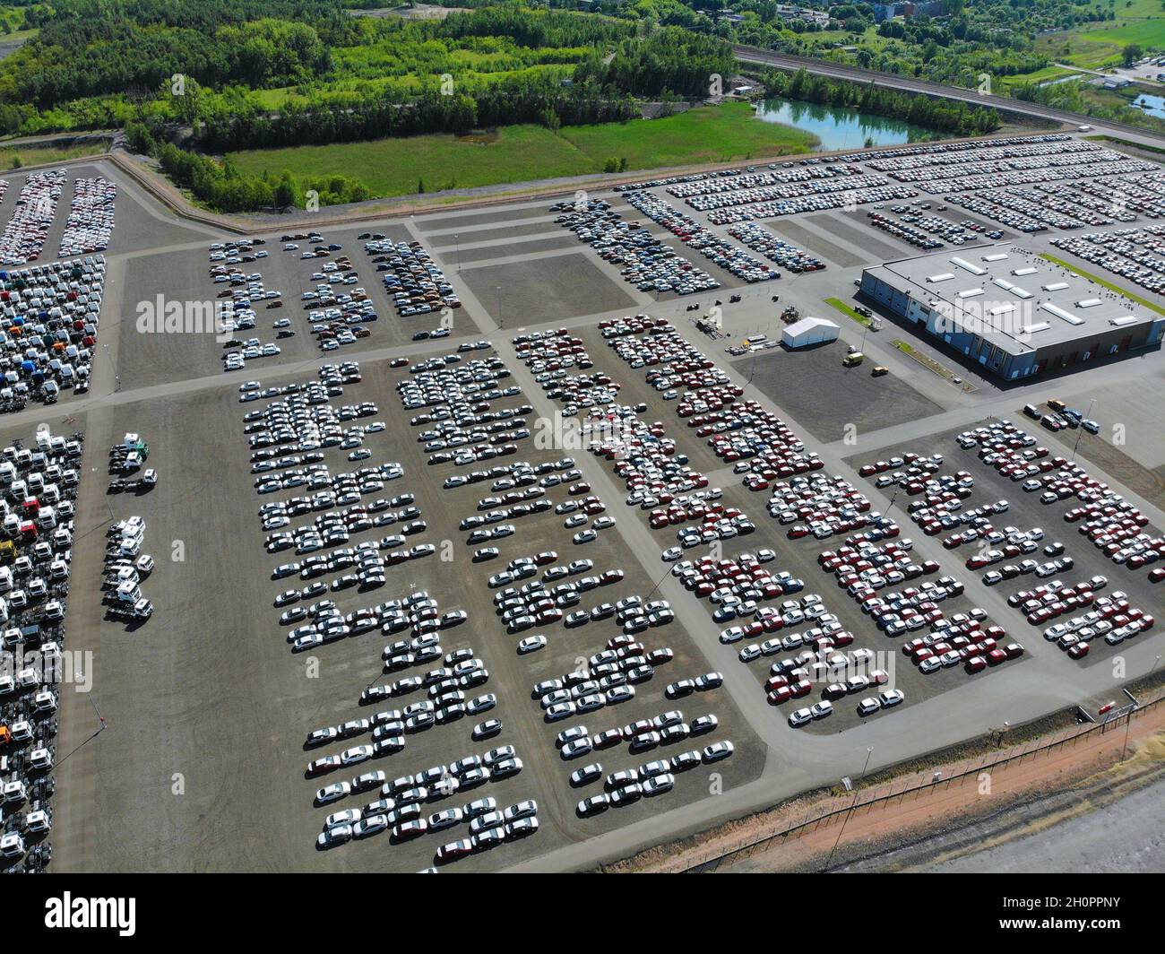 Car logistics center hi-res stock photography and images - Alamy