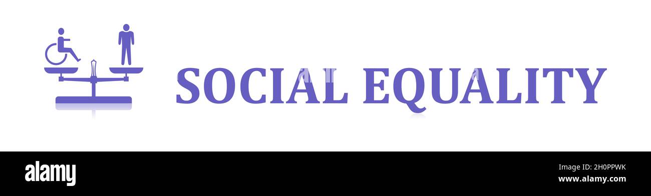 Illustration of a social equality concept Stock Photo - Alamy