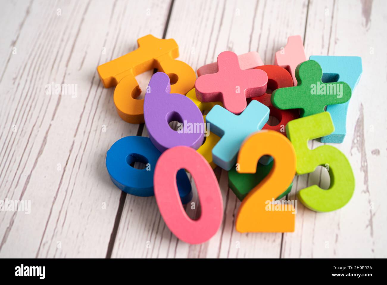 Math number colorful, education study mathematics learning teach ...