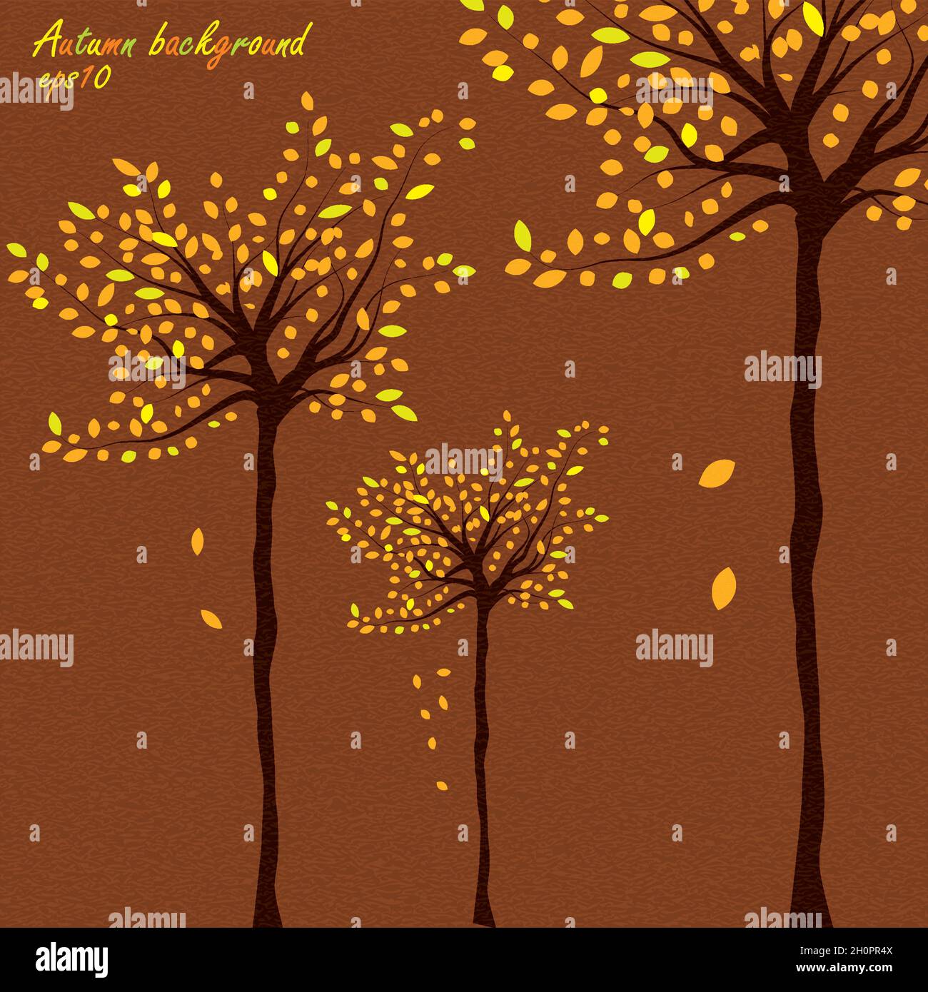 Autumn park colorful trees Stock Vector Images - Alamy