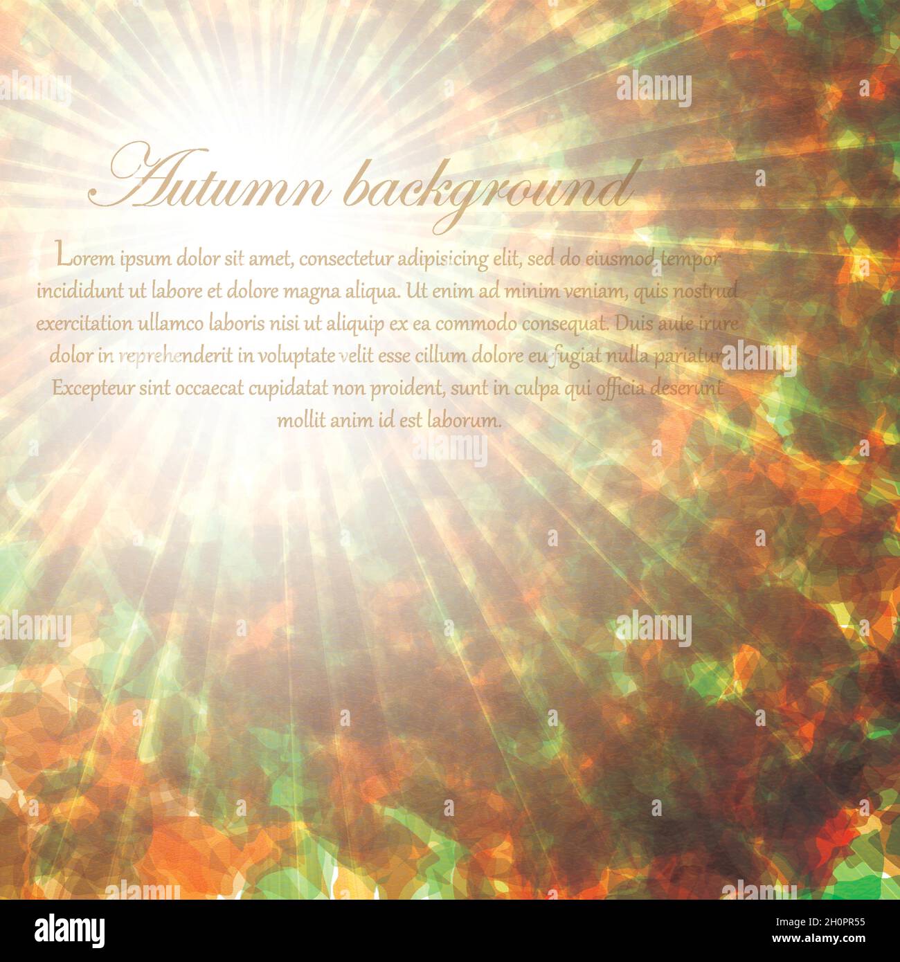 Seasonal autumn background colorful Stock Vector Images - Alamy