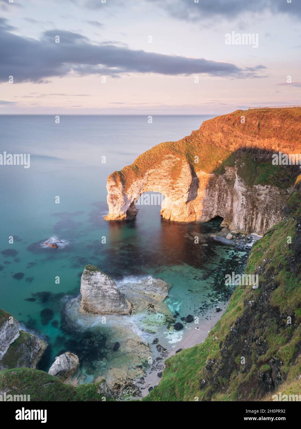 Wishing arch on the Causeway coast Stock Photo - Alamy