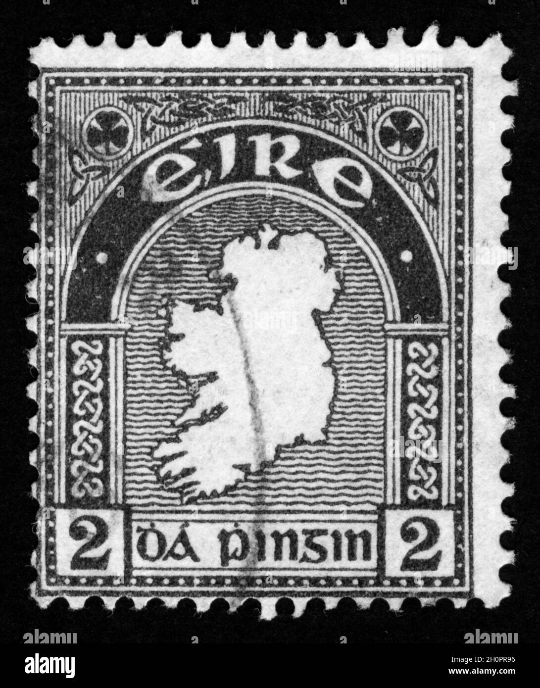 Postage stamp ireland Black and White Stock Photos & Images - Alamy