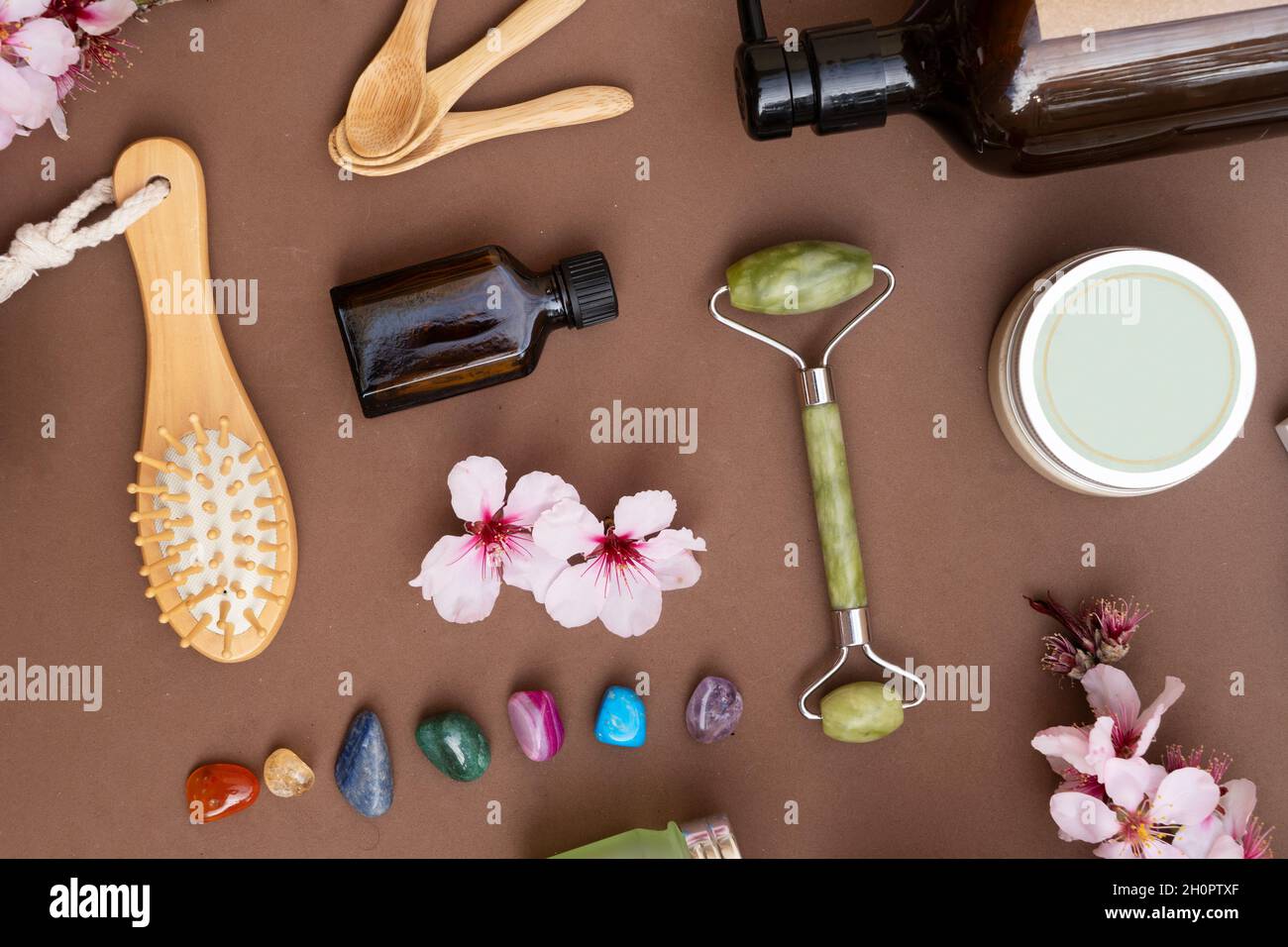 Natural cosmetics set Stock Photo - Alamy