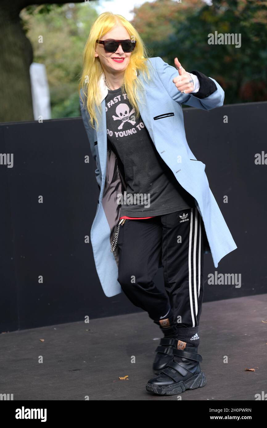 Street style fashion on day 1 of the Frieze Art Fair, in Regents Park ...