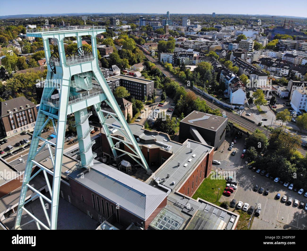 Bochum city, Germany. Industrial heritage of Ruhr region. Former coal ...