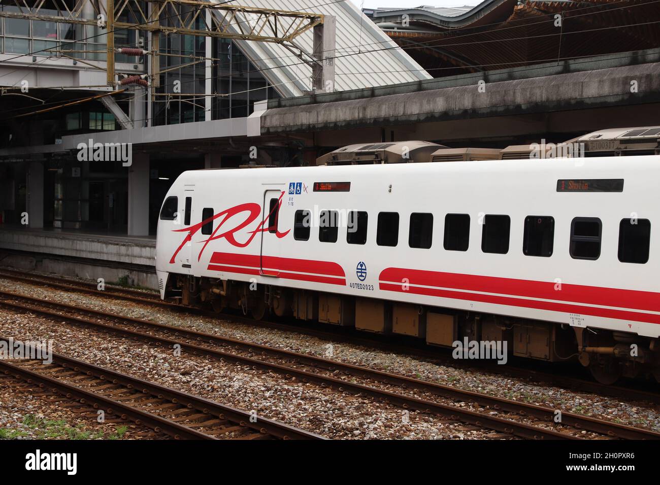 HUALIEN, TAIWAN - NOVEMBER 26, 2018: TEMU 2000 train of Taiwan Railways ...