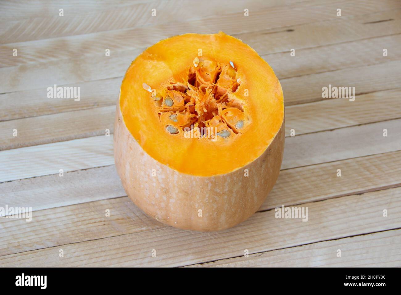 Fresh pumpkin cut open hi-res stock photography and images - Alamy