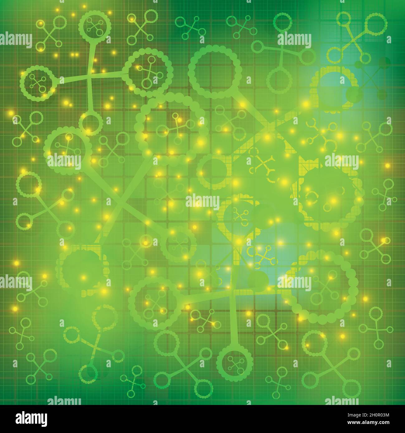 Green organic cell pattern Stock Vector Images - Alamy