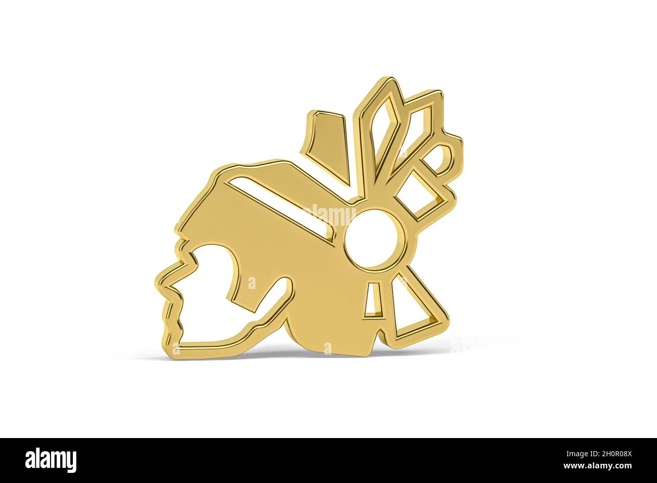 Ancient Mayan civilization - Golden art and culture icon isolated on ...