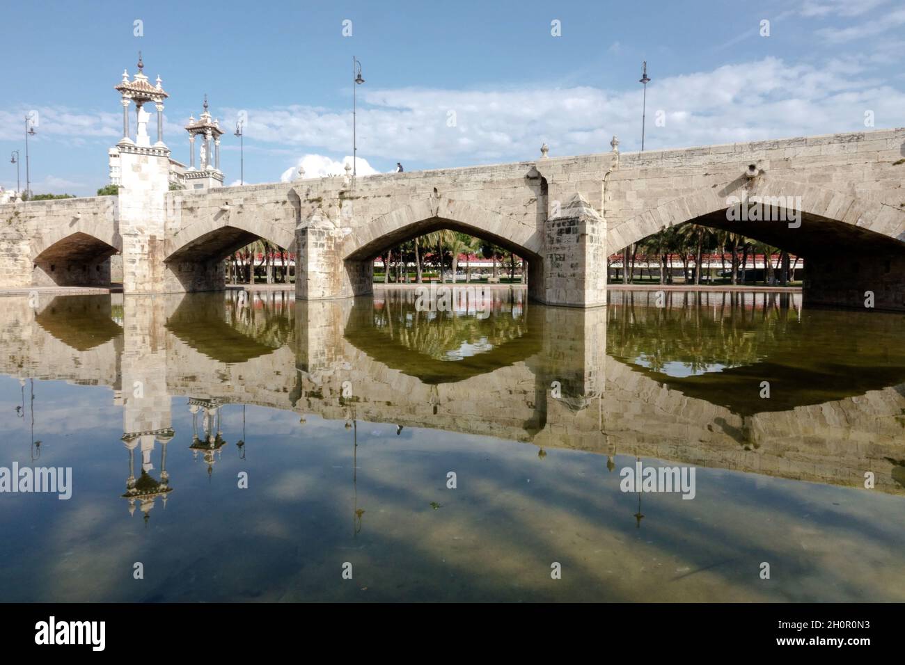 Valencia Spain Europe. Valencia bridge Puente del Mar Valencia Stock ...